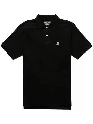 Psycho Bunny Piqué-weave Polo Shirt - Black