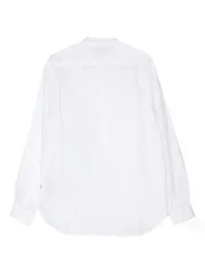 Woolrich Band-collar Linen Shirt
