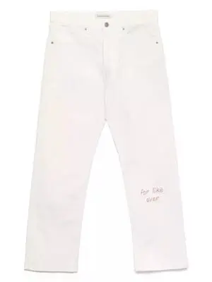Joshua Sanders For Like Ever Jeans In Cream White - Neutrals