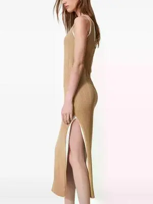 TWINSET Trompe-l'oeil Knitted Dress - Neutrals