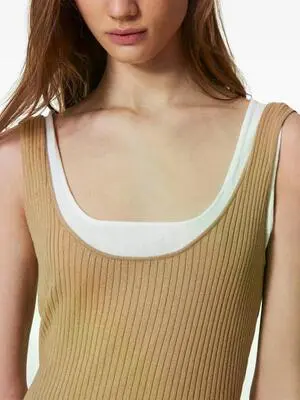 TWINSET Trompe-l'oeil Knitted Dress - Neutrals
