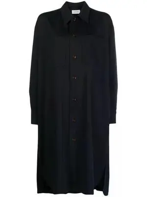 LEMAIRE Long-sleeve Shirt Dress - Blue