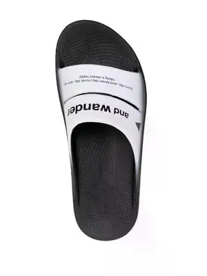 AND WANDER Ooahh Logo-print Slides