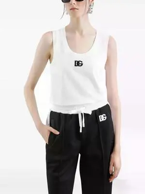 Dolce & Gabbana Dg Logo Scoop Neck Tank Top