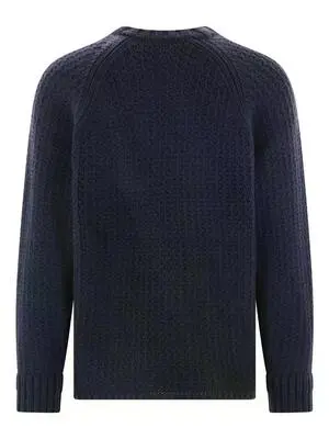 Undercover Round Neck Long-sleeved Sweater - Blue