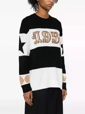 Max Mara Flocked-motif Knitted Jumper