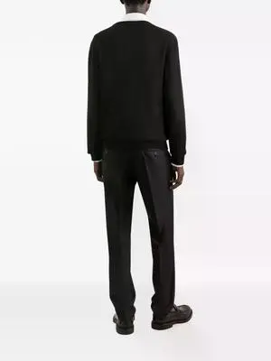 Dolce & Gabbana Logo Plaque Cashmere-wool Cardigan