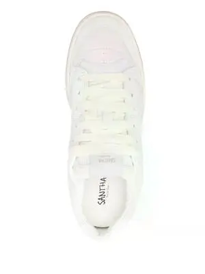 SANTHA Panelled Lace-up Sneakers