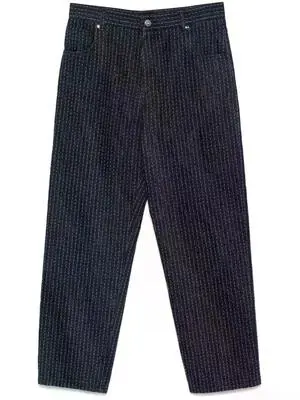Fendi Topstitched Jeans - Blue