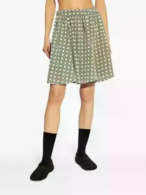 Kenzo Plaid Check Print Mini Skirt