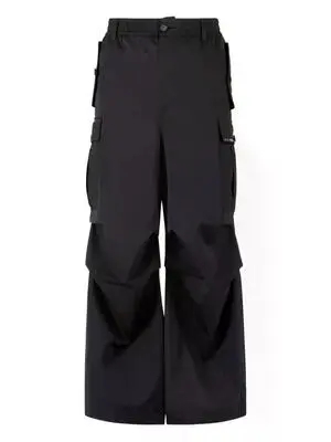Marni Water-repellent Taffeta Wide-leg Cargo Trousers - Black