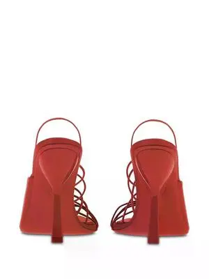 FERRAGAMO Alaire Lace-detail Cone Heel Sandals