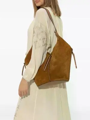 Isabel Marant Étoile Tampa Suede Shoulder Bag - Brown