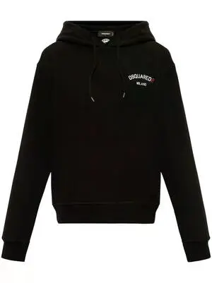 Dsquared2 Logo-embroidered Cotton Hoodie