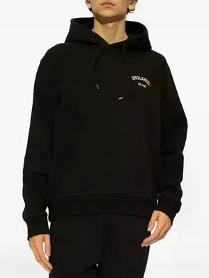 Dsquared2 Logo-embroidered Cotton Hoodie