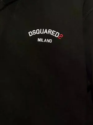 Dsquared2 Logo-embroidered Cotton Hoodie