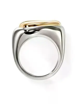 John Hardy 14kt Yellow Gold Pebble Signet Ring