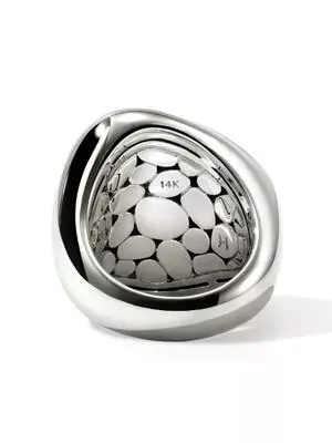 John Hardy 14kt Yellow Gold Pebble Signet Ring