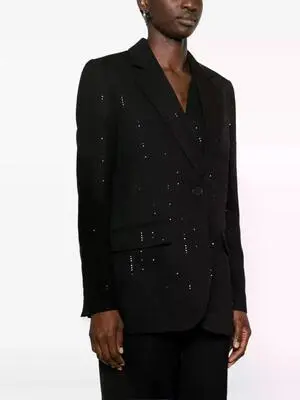 Sandro Sequin-embellished Striped Blazer