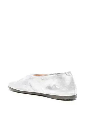 Marsèll Coltellaccio Leather Ballerinas - Silver