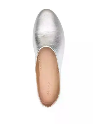Marsèll Coltellaccio Leather Ballerinas - Silver