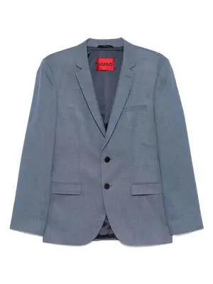 Hugo Single-breasted Blazer - Blue