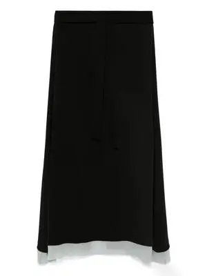 Fendi Silk Midi Skirt