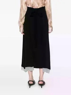 Fendi Silk Midi Skirt