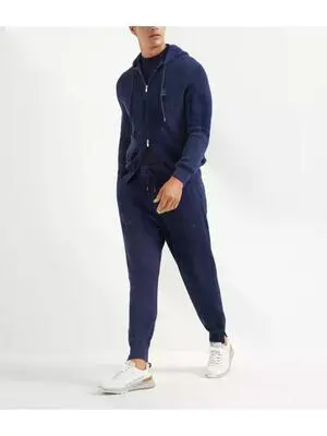 Brunello Cucinelli Cotton Track Pants - Blue