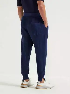 Brunello Cucinelli Cotton Track Pants - Blue