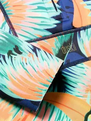 DUSKII Tropical-print Long-sleeved Paddle Suit