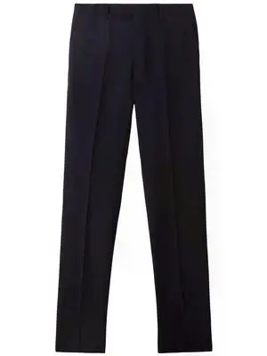 Burberry Pressed Crease Tailored Trousers - Blue