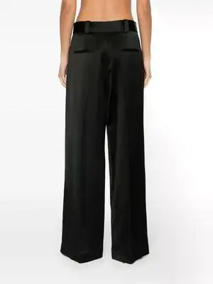 Khaite Simone Satin Wide Leg Trousers