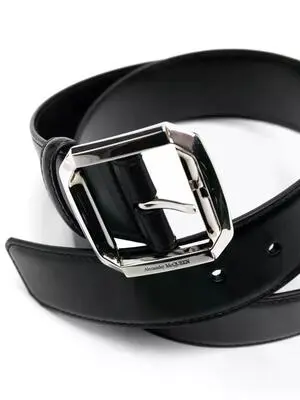 Alexander McQueen Logo-engraved Buckle Belt