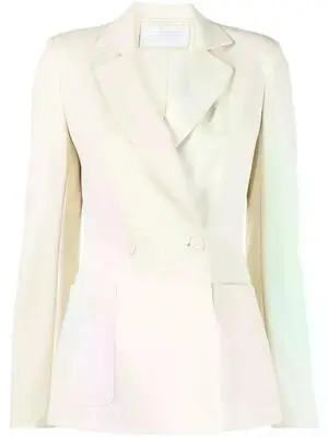 Harris Wharf London Double-breasted Blazer - Neutrals