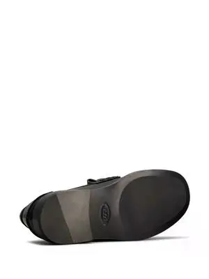 TOD'S Logo-plaque Leather Loafers
