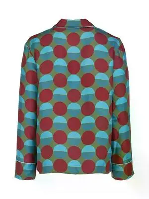 La DoubleJ Graphic-print Silk Pyjama Set