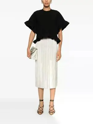 IOANA CIOLACU Peony Sweatshirt With Ruffle Trim