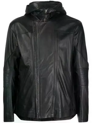 Helmut Lang Photograph Print Leather Jacket