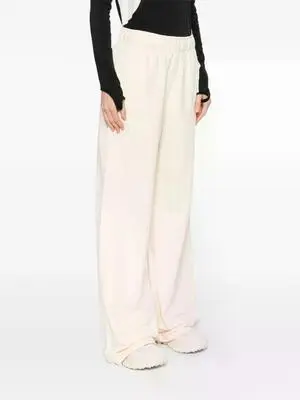 Moncler Cotton Wide-leg Track Pants - Neutrals