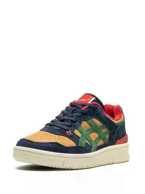 Asics X Kith Ex89 Colour-blocked Suede Sneakers - Blue