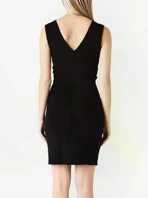 Rick Owens V-neck Mini Dress - Black