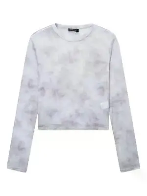 TOUT A COUP Tie-dye Print Long Sleeve T-shirt
