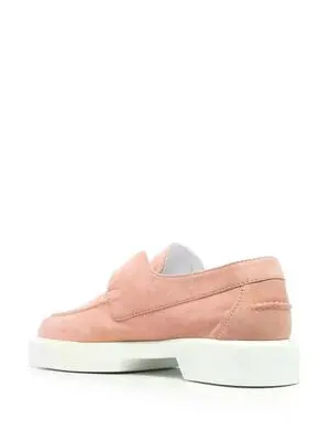 LE SILLA Yatch Suede Moccasins - Pink