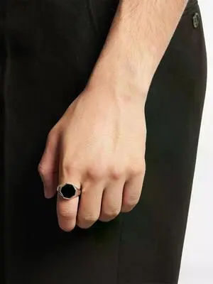 Emanuele Bicocchi Hex Signet Ring - Silver
