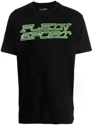PLEIN SPORT Tiger-print Cotton T-shirt - Black