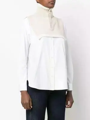 BARRIE Cashmere Zip-up Collar
