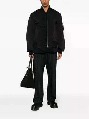 Sacai Layered Band-collar Bomber Jacket