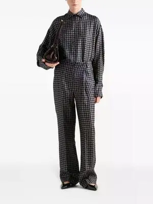 Prada Printed Silk Shirt