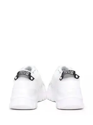 Versace Logo Patch Sneakers - White